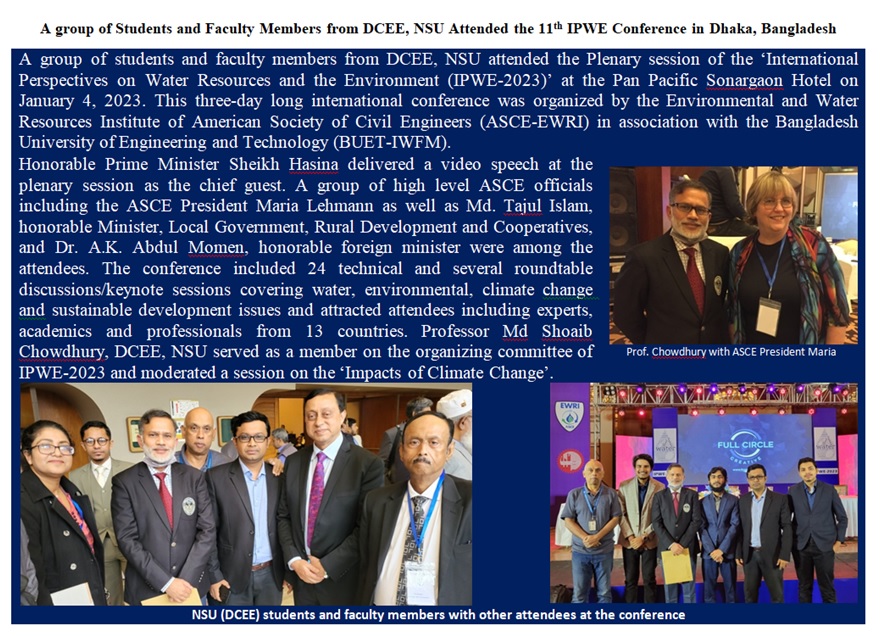 IPWE 2023 conference at PAN PACIFIC Sonargaon, Dhaka